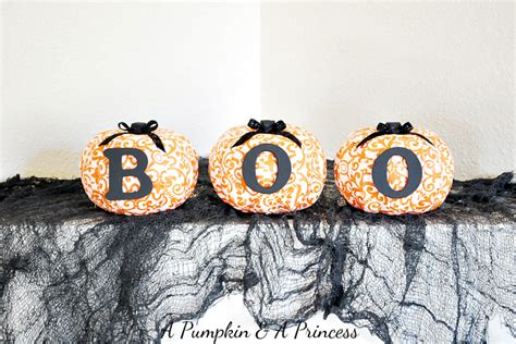 Mod Podge Fabric Pumpkins