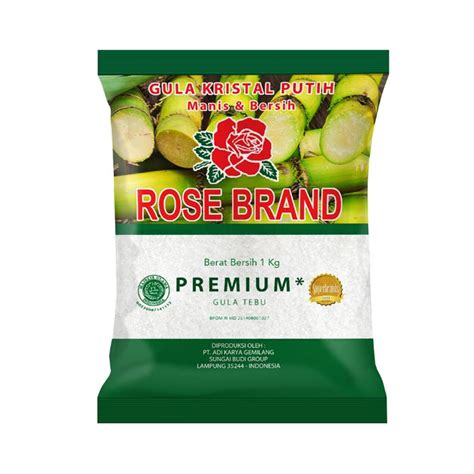 Promo Rose Brand Gula Pasir Premium Hijau 1 Kg Diskon 5 Di Seller Rose