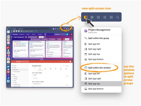 New Split Screen For Groups And Cookie Containers
