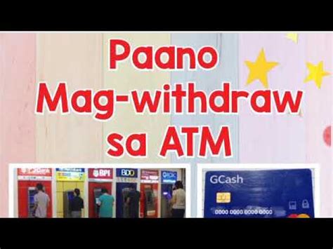 Paano Mag Withdraw Sa ATM GCASH MASTERCARD YouTube