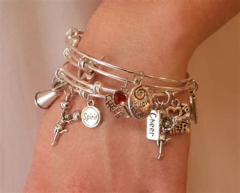 Bangle Bracelets With Hanging Charms Jewelry Sterling Silver