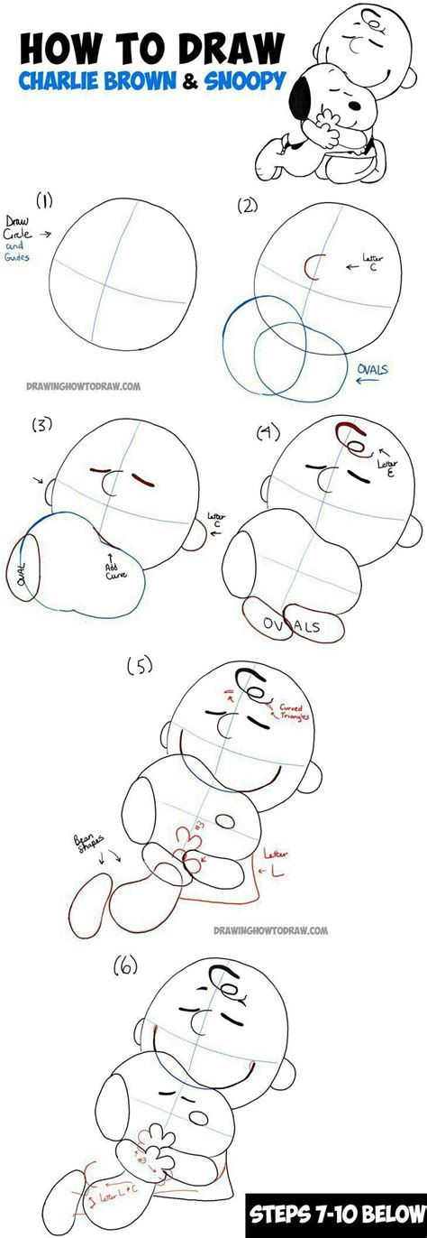 Best HOW TO DRAW SNOOPY FRIENDS Images On Pinterest Easy Drawings Drawing Tutorials And