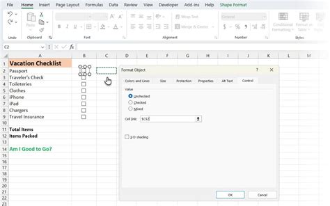 Microsoft Excelでチェックリストを作成する方法