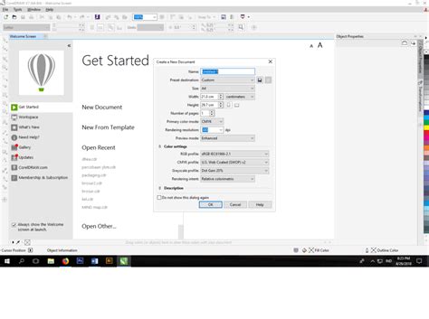 Lembar Area Kerja Corel Draw Sekolah Desain Belajar Desain Grafis
