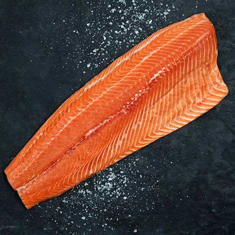 Skinless Sashimi Grade Atlantic Whole Salmon Fillet Seafood