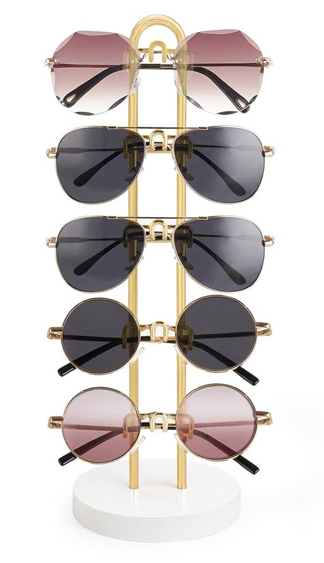 Mkono Sunglasses Organizer Glasses Holder Stand Sunglass Storage Eyeglasses Rack