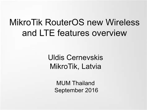 PDF MikroTik RouterOS New Wireless And LTE Features Overview DOKUMEN TIPS