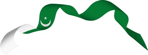 Pakistan Flag Ribbon 10170946 Png