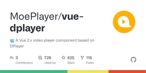 GitHub MoePlayer Vue Dplayer A Vue 2 X Video Player Component