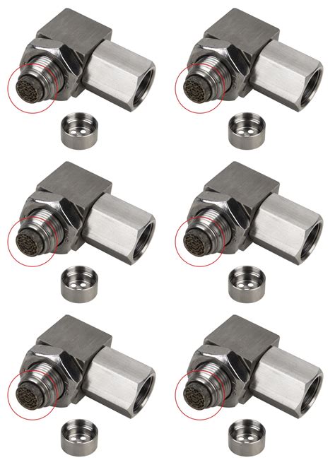 6 PCS 90 Degree Car Oxygen O2 Sensor CEL Fix Check Engine Light Eliminator M18 1 5 Auto Parts