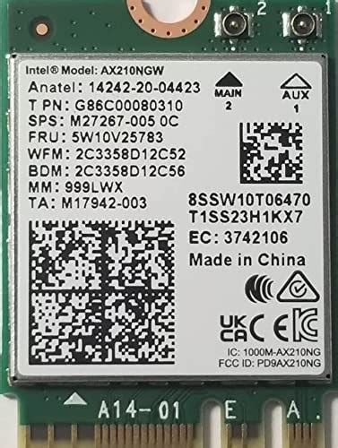 Intel Wi Fi 6e Ax210 Vpro Wireless Network Adapter Specs Compare