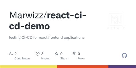 Github Marwizzreact Ci Cd Demo Testing Ci Cd For React Frontend Applications