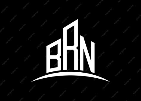 Premium Vector Letter Brn Building Vector Monogram Logo Design