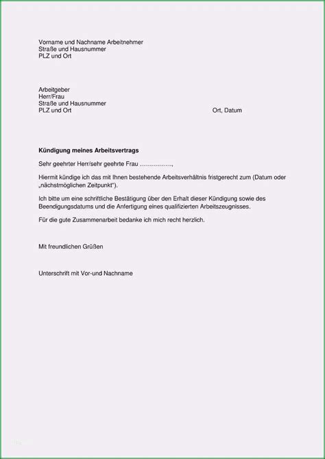 Einzahl 20 Kündigungsschreiben Arbeitgeber Vorlage Kostenlos