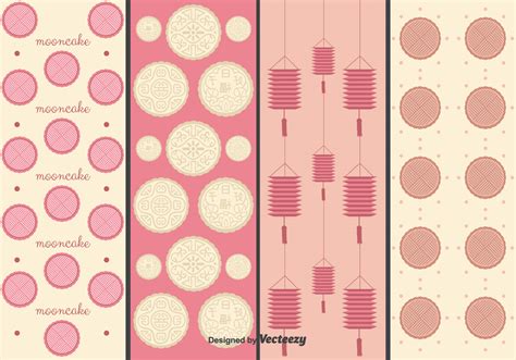 Mooncake Vectors Pattern 103280 Vector Art At Vecteezy