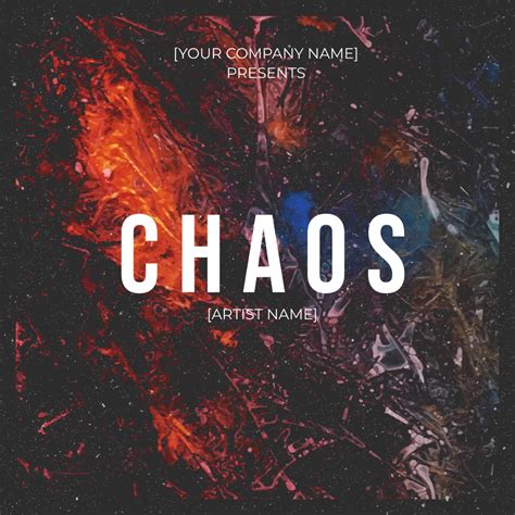 Free Chaos Album Cover Template To Edit Online