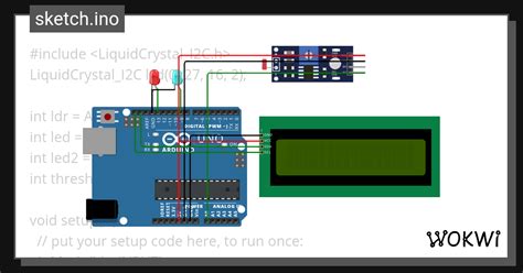 Ldr Lcd Wokwi ESP STM Arduino Simulator