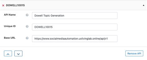 Dowell Topic Generation API Dowellstore Domains