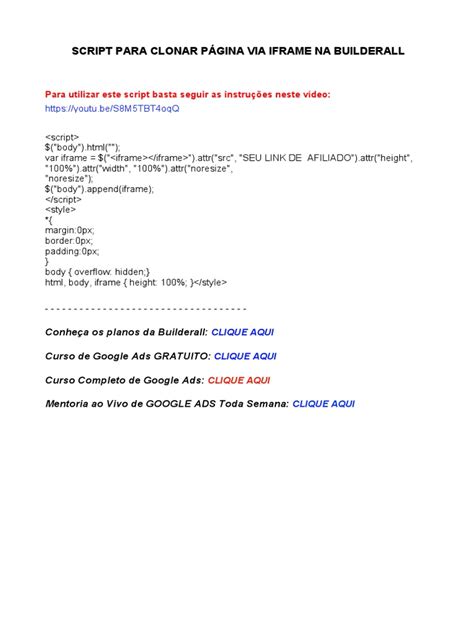 Script Para Clonar Páginas Na Builderall Pdf