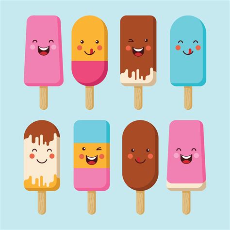 Popsicle Ice Cream Clipart Vector Summer Cream Popsicle Clip Art Summer