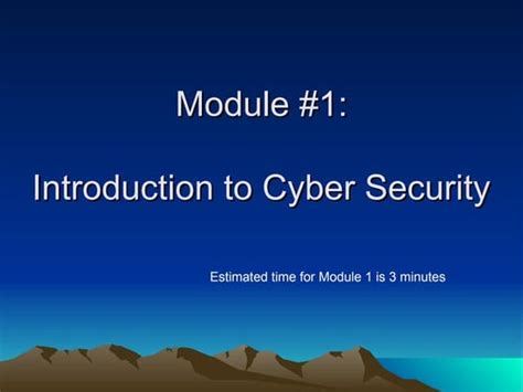 Module1intro To Securityfinalppt