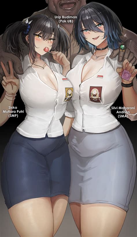Silvi Maharani Andrian And Siska Mutiara Putri Original Drawn By