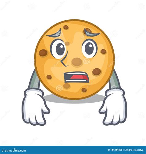 Afraid Oat Cookies In A Cartoon Jar Stock Vector Illustration Of Bake