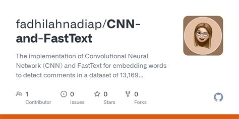 Github Fadhilahnadiap Cnn And Fasttext The Implementation Of