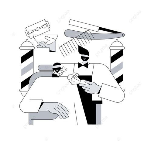 理髮店抽象概念矢量圖 風格 卡通片 幾何的向量圖案素材免費下載，png，eps和ai素材下載 Pngtree