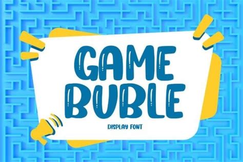 Game Buble Font Free Font