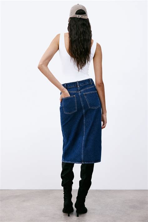 Knee Length Denim Skirt Handm Egypt