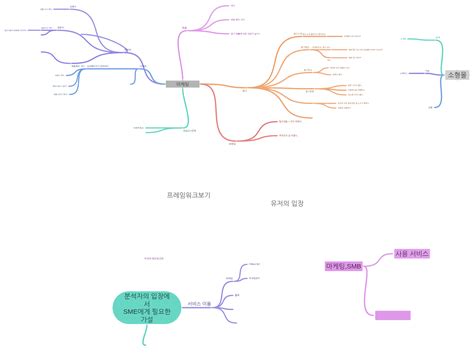 소형몰 마케팅 분석자의 입장에서 Sme에게 필요한 가설 마케팅smb 유저의 입장 우리의 페인포인트 프레임워크보기