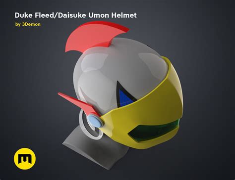 Duke Fleed Daisuke Umon Helmet 3d Model 3d Printable Cgtrader