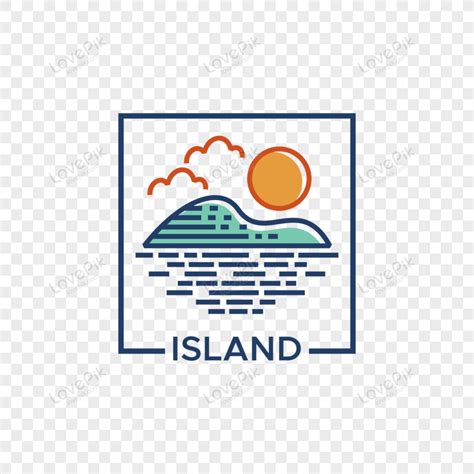 섬 로고 벡터 일러스트 레이 션 Png 일러스트 무료 다운로드 Lovepik