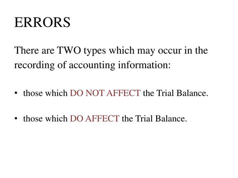 PPT CORRECTION OF ERRORS PowerPoint Presentation Free Download ID