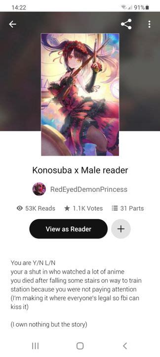 Discontinued Konosuba X Male Reader Thank You Again Wattpad