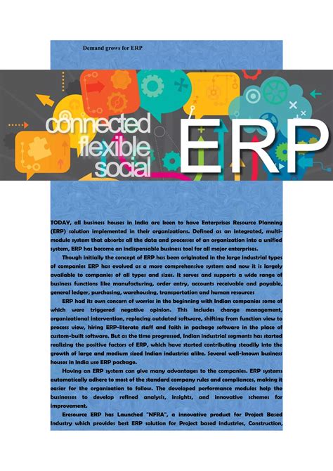 Demand Grows For Erp Pdf