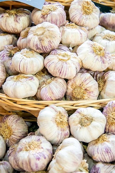 Background Bawang Putih Di Kios Pajangan Pasar Vektor Dan Gambar Untuk