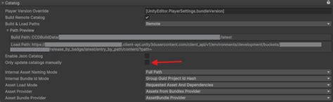 Addressables Seems To Use Local Catalog Instead Of Remote Catalog After