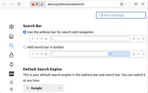 Change Default Search Engine In Firefox On Linux