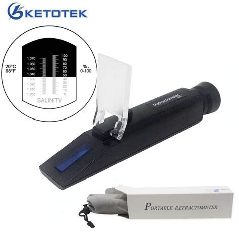 0 100 Salinity Refractometer Aquarium Atc Refractometer 1000 1070sg
