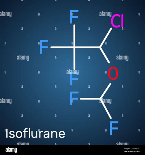 Isoflurane Molecule Is Inhalation Anesthetic Used For General