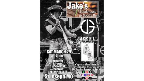 Jake Gill — Live At Jakes Steakhouse St Joseph Mo Convention And Visitors Bureau