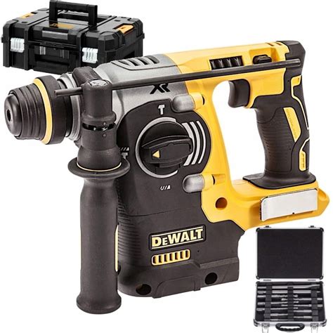DEWALT DCH273NT Młotowiertarka SDS-Plus 18V 24mm + Zestaw wierteł i ...