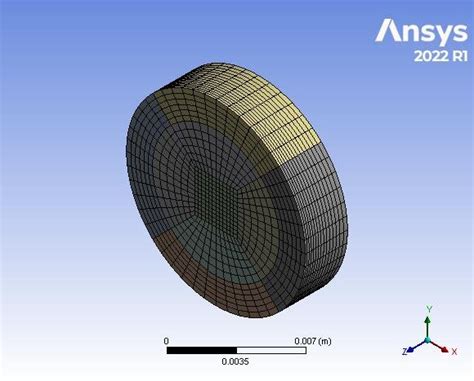 The Meshing Result Of The Specimen Download Scientific Diagram