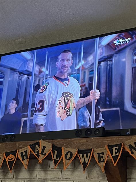 Cm Punk Did The Intro To The Blackhawks Home Opener Wrestling Forum