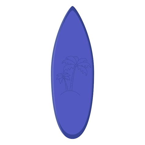 Tabla de surf de dibujos animados con diseño de verano deporte de