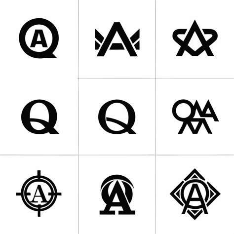 Monograma De Las Letras Logotipo Diseño Alfabético Vector Premium