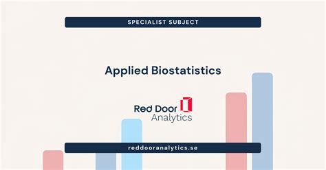 Applied Biostatistics Red Door Analytics