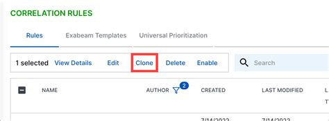 clone a correlation rule exabeam documentation portal